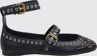 Isabel Marant Ylza Mary-Jane-Ballerinas aus Leder mit Nieten und &Ouml;sen