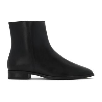 Kazar Flache Lederstiefel mit Rei&szlig;verschluss - - Shoes - Damen - Schwarzk - 36 EU