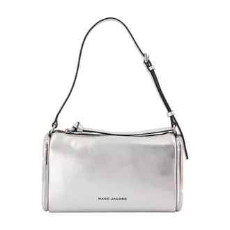 Marc Jacobs Metallic Leather Shoulder Bag - Silver