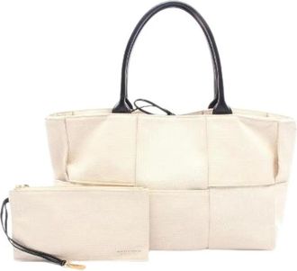 Bottega Veneta Pre-owned Arco Medium Tote Bag - Femme - Pre-owned - Blanc - Taille: ONE Size