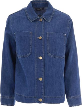 Max Mara Femme, Vestes, Bleu, Taille: 36 FR Smmgalante Jacket