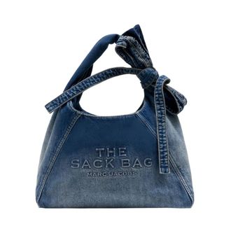 Marc Jacobs Femme, Sacs, Bleu, Taille: ONE Size The Bow Denim Sack Bag
