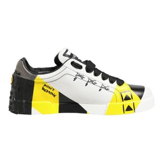 Dolce & Gabbana Homme, Chaussures, Multicolore, Taille: 44 EU Graffiti Low Top Baskets