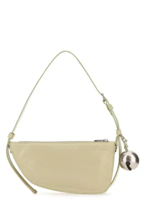 Burberry Croc-Embossed Calf Leather Shoulder Bag - Beige