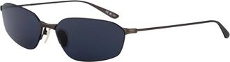 Balenciaga Metallische Rechteck-Sonnenbrille - - Accessories - unisex - Grau - 62 MM