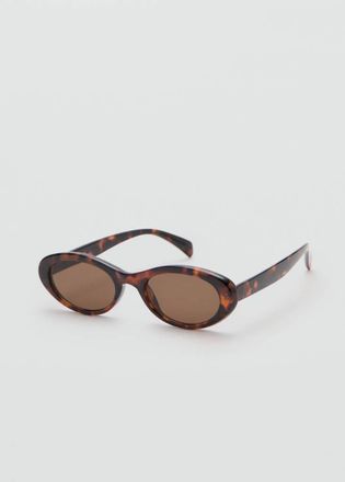 Mango Lunettes de soleil monture plastique chocolat - Femme - Taille unique - MANGO