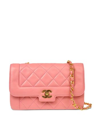 Chanel mini sac porté épaule Classic Flap Bijoux (1990) - Rose