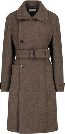 Christophe Lemaire Manteau Au Genou - Marron