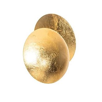 QAZQA sunrise - Applique murale - 1 lumi&egrave;re - &Oslash; 200 mm - Dor&eacute;/Laiton - Moderne - &eacute;clairage int&eacute;rieur - Salon I Chambre I Cuisine I Salle &agrave; manger