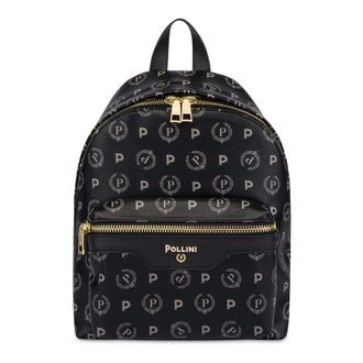 Pollini Femme, Sacs, Noir, Taille: ONE Size Heritage Backpack