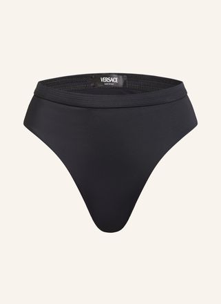 Versace High-Waist-Bikini-Hose schwarz