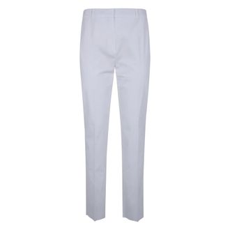 Max Mara Femme, Pantalons, Blanc, Taille: S Carpa Popeline Stretch Classic Pantalons