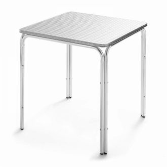 Oviala Table de jardin carr&eacute;e en aluminium