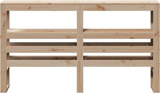 Generic Kopfteil mit Ablagen, Bett Kopfteil, Betthaupt, Regal, Bettzubeh&ouml;r, Bettkopfteil f&uuml;r Schlafzimmer, Massives Kiefernholz, (Nat&uuml;rlich 206 x 19 x 82 cm) 