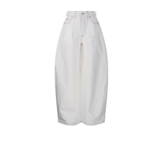 Jacquemus Femme, Jeans, Blanc, Taille: W25 Le De-N&icirc;mes Ovalo Jeans