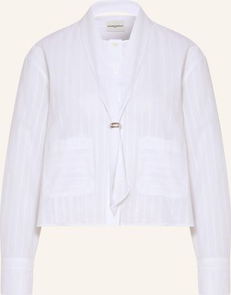 Claudie Pierlot Claudie Pierlot Bluse Mit Abnehmbarer Schluppe weiss
