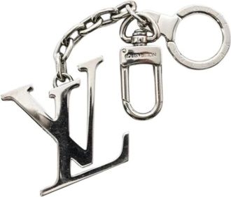 Louis Vuitton unisex, Pre-owned, Gris, Taille: ONE Size Porte-cl&eacute;s en toile Pre-owned