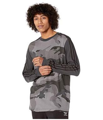 adidas Originals Mens Camo Long-Sleeve Tee