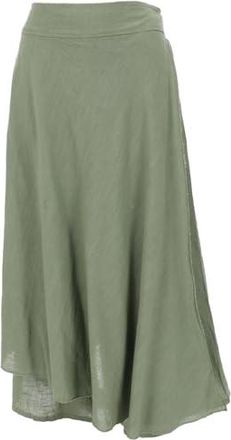 Guru Shop Guru-Boutique, Jupe Divis&eacute;e Ethno, Jupe Boho Maxi, Jupe D&eacute;t&eacute;, Vert Olive Clair, Ducoton, Size:S/M (40), Pantalons Longs