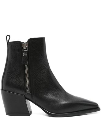 AGL bottes en jean à bout pointu 65 mm - Noir