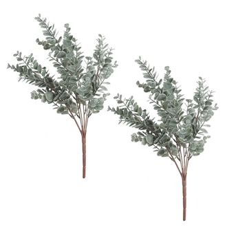 Cabilock 2st&uuml;cke K&uuml;nstliche Eukalyptuszweige Aus Kunststoff Simulationspflanzen F&uuml;r Innen Und Au&szlig;enbereich Eukalyptus-Arrangement Mit K&uuml;nstlichen Eukalyptusbl&auml;