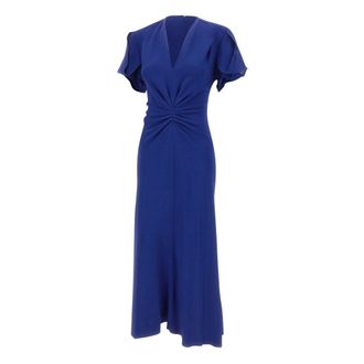 Victoria Beckham Femme, Robes, Bleu, Taille: 38 FR Eve Midi Dress