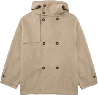 J.W.Anderson Femme, Manteaux, Beige, Taille: 38 FR Peacoat Oversize