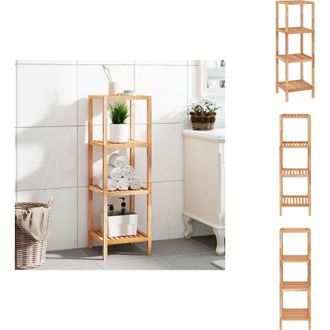 vidaXL Vidaxl - tagère de salle de bain 36x36x112 cm Bois massif de noyer - Étagère Salle De Bain - Bibliothèque - Meuble Salle De Bain - Rangement Salle De