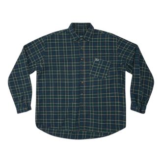 ERL Erl, Homme, Chemises, Vert, Taille: XS Chemise &agrave; Carreaux Verts