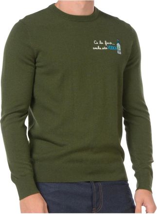 MC2 Saint Barth Homme, Pulls, Vert, Taille: M Pull Ras du Cou Heron