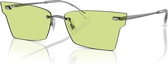 Ray-Ban Xime Bio-based Sonnenbrillen Gunmetal Fassung Grün Glas 64-15
