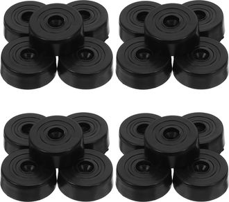 Angoily 24 St&uuml;ck Kunststoff M&ouml;belgleiter mit N&auml;geln Sofaf&uuml;&szlig;e Erh&ouml;hungspads &Oslash;33X13Mm - rutschfeste Bodenschoner f&uuml;r Sofabeine St&uuml;hle und Tische Schutz f&uuml;r Holz