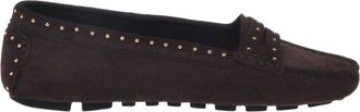 Baldinini Femme, Chaussures, Brun, Taille: 39 EU Studded Suede Loafer
