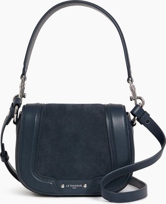 Le Tanneur Petit sac bandoulière Ella en cuir grainé et nubuck