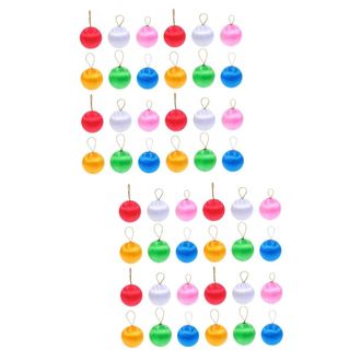 Cabilock 2 S&auml;tze Seidenkugel Gro&szlig;e Weihnachtskugeln Elektrische Weihnachtsbeleuchtung Weihnachtskugeln Ornamente Dekorationen Christbaumschmuck Weihnachten Col