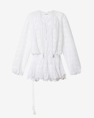Isabel Marant Robe Preya - Femme - Blanc - Taille 34 - Marant &Eacute;toile
