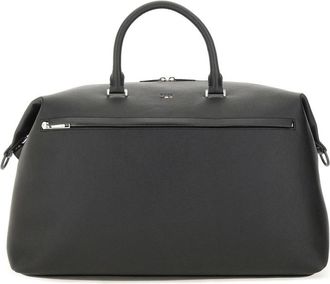 HUGO BOSS Mens Shoulder Bag With Logo - Black Polyamide (recycled) Luggage Suitcases
