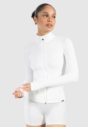 Smilodox Outdoorjacke Kenna, Sportjacke mit tailliertem Schnitt, Windbreaker Laufjacke Sport Oberteil Daumenl&ouml;cher Activewear Atmungsaktiv Freizeit Fitness