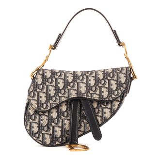 Dior Crossbody Bags - Oblique Saddle Mini - Gr. unisize - in Blau - f&uuml;r Damen