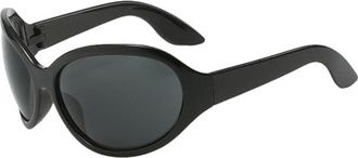 Generic Lunettes de soleil femme Hip Hop Punk Big Frame pour femmes lunettes de soleil homme femme lunettes de soleil, noir gris 2026