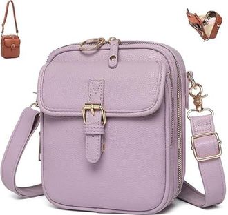 Generic Gettoreach Sac à bandoulière Urvashi pour femme, sac à bandoulière RFID antivol, grande capacité, sac en cuir imperméable avec 10 emplacements pour ca