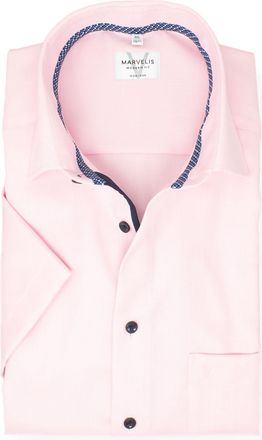 Marvelis Herren Kurzarmhemd Kurzarm Non-Iron Modern Fit,Struktur,New Kent, Kragenweite:44