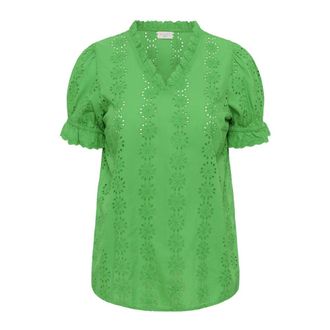 Kaffe Curve Femme, Blouses et Chemises, Vert, Taille: 56 FR Blouses