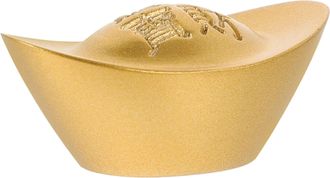 Valiclud Massive Messing Yuanbao Figurine Miniatur Ingotskulptur Als Chinesische Dekoration F&uuml;r Geldsymbolik Neujahrsgeschenk Elegantes Desktop-dekor F&uuml;r Wohnz