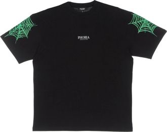 Phobia Archive Cobweb Print Tee - - Tops - Herren - Schwarzk - XL