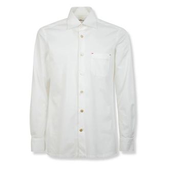 Kiton Herren, Shirts, Wei&szlig;, XLGr&ouml;&szlig;e