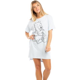Disney Damen Winnie The Pooh Sketch Sleep Tee Nachthemd, himmelblau, Small