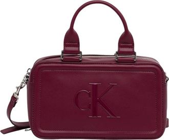 Calvin Klein Femme, Sacs, Violet, Taille: ONE Size Bold CK Bauletto Crossbody