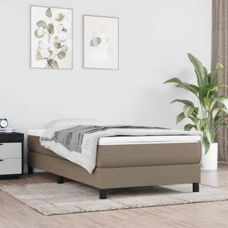 vidaXL Taschenfederkernmatratze f&uuml;r Kinder Taupe 80x160 cm Stoff vidaXL