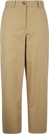 Khaite Femme, Pantalons, Brun, Taille: 34 FR Pantalon Taille Haute &Eacute;vas&eacute;